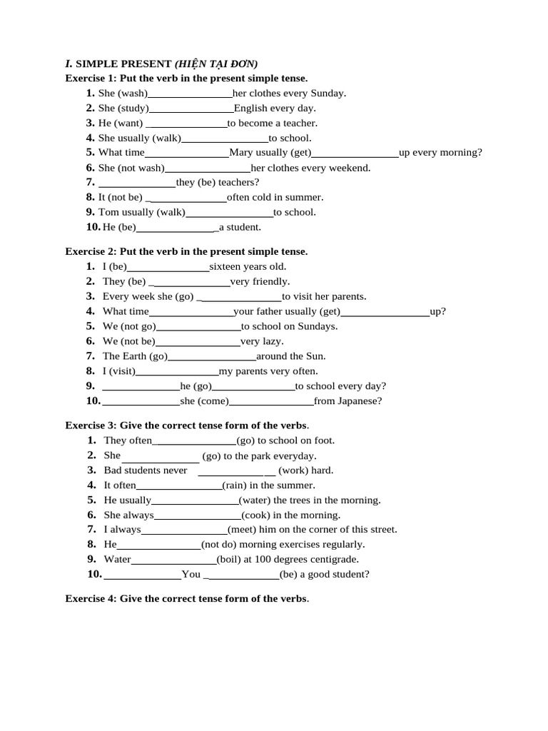 SIMPLE PRESENT | PDF