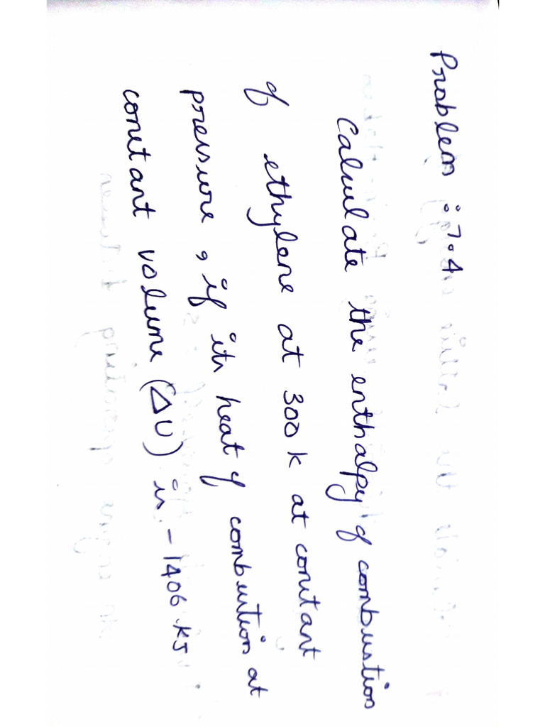 Chemistry Unit 7 Problems | PDF