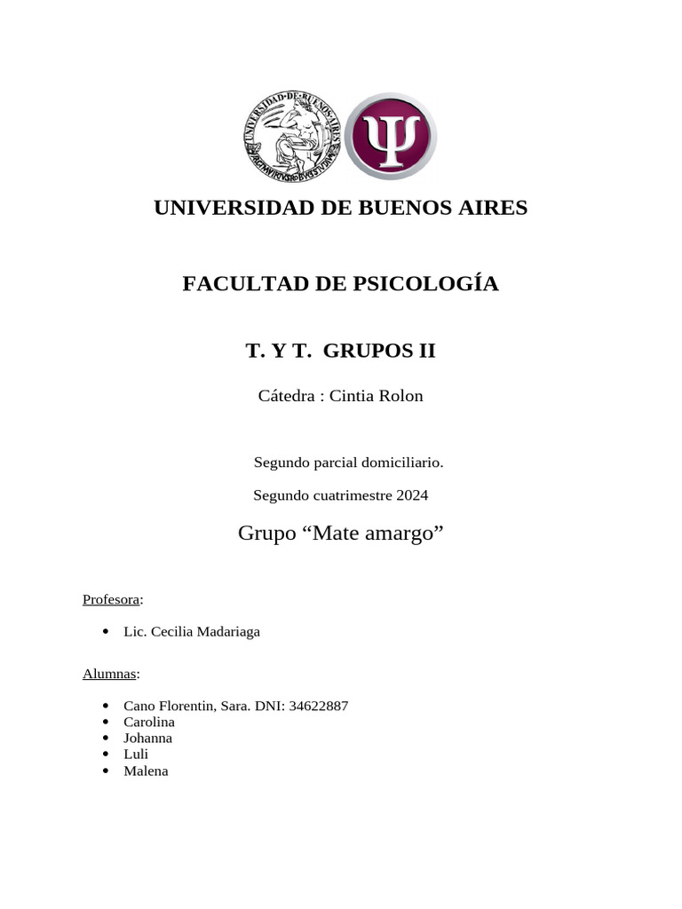 2 Parcial Grupos. | PDF