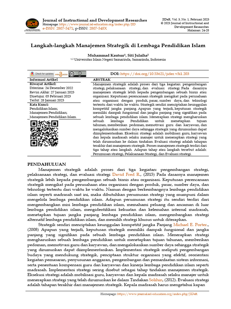Langkah Langkah Implementasi | PDF