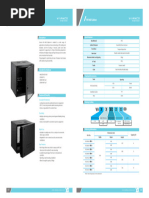 9u Wall Mount Network Cabinet Datasheet | PDF | Manufactured Goods