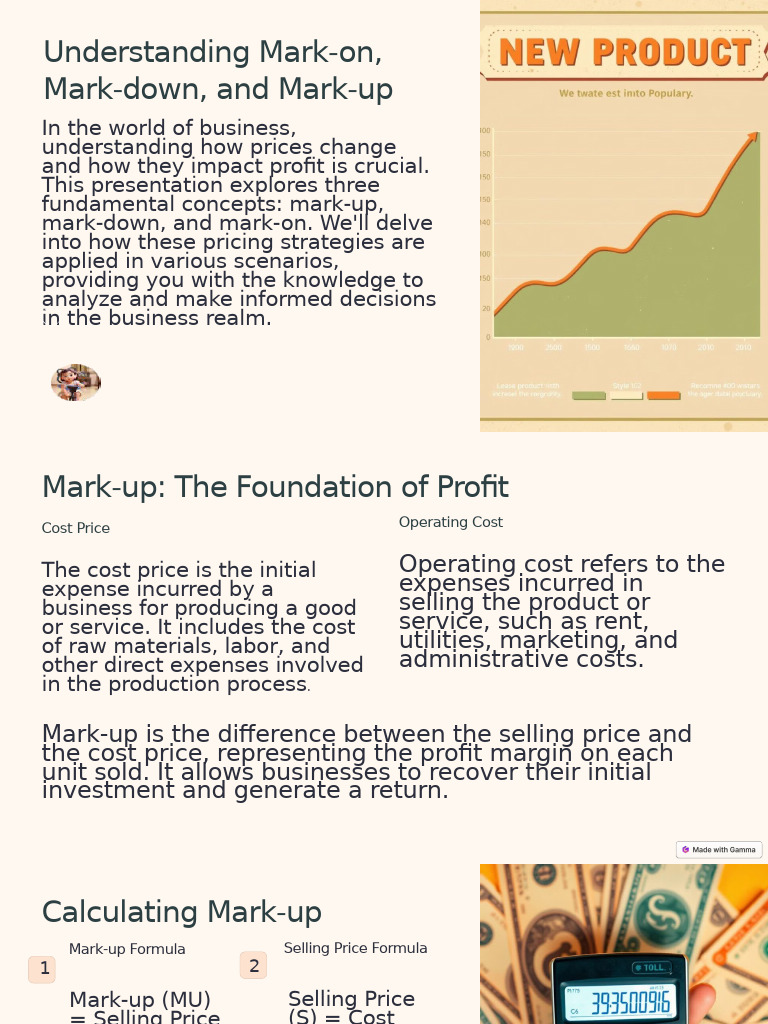 Understanding Mark On Mark Down and Mark Up | PDF | Prices | Pricing