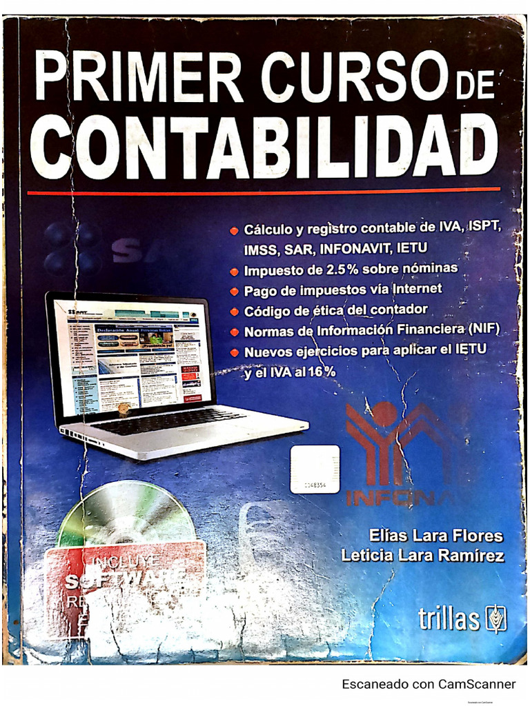 1er Curso de Contabilidad Elías Lara Flores Trillas | PDF