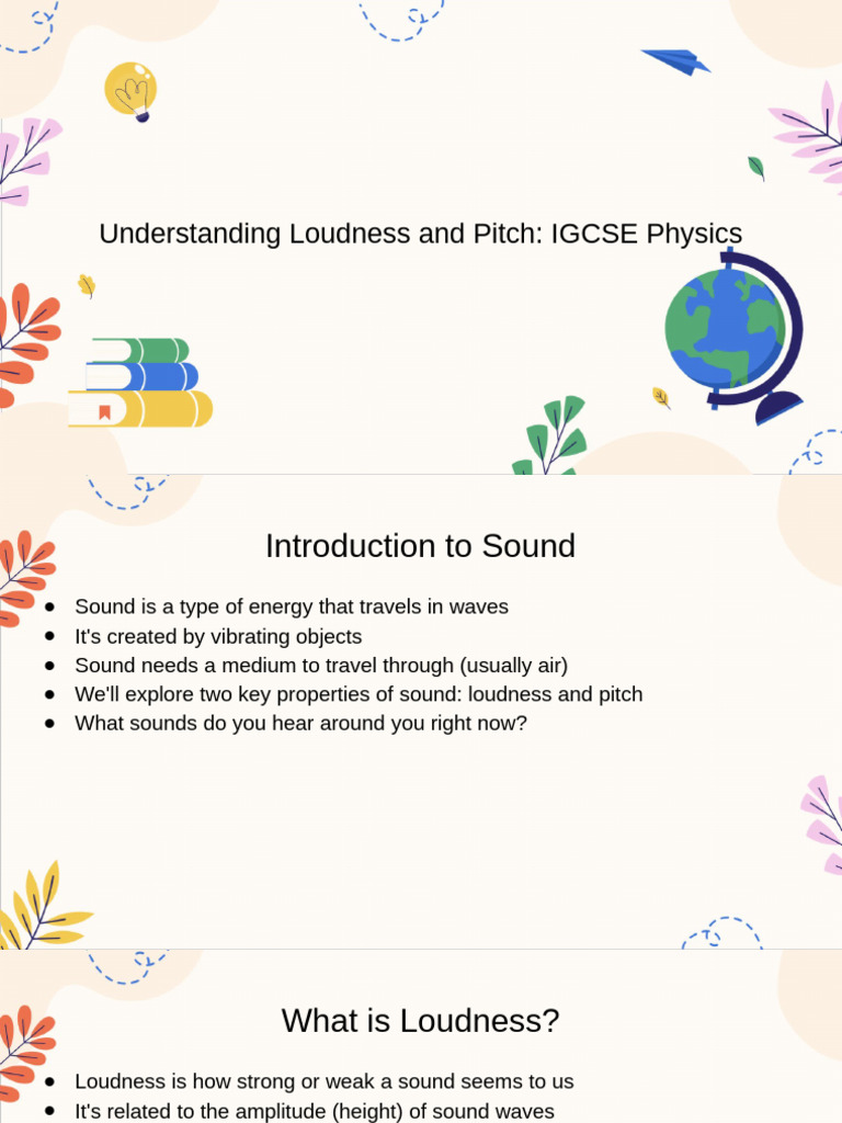 G 8 Loudness and pitch | PDF | Sound | Pitch (Music)