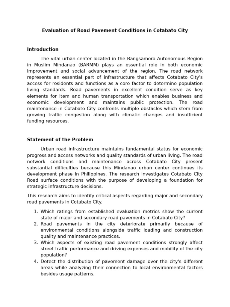 Thesis Title Proposal - 5 | PDF | Road | Waste Management