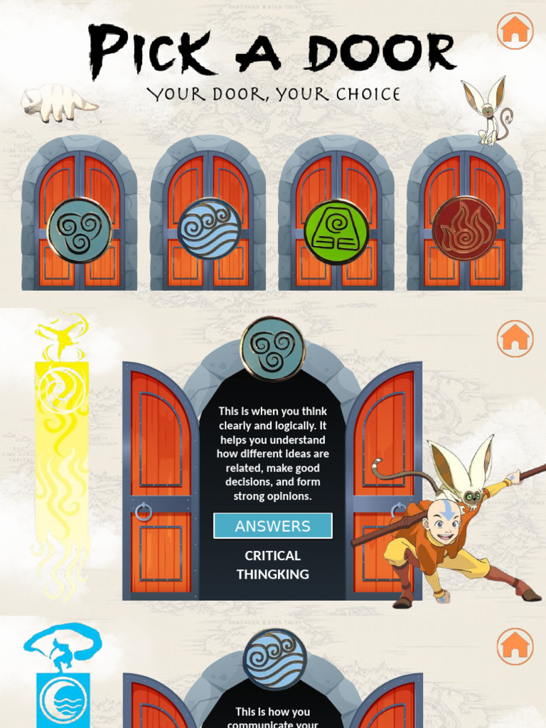 Pick A Door (Avatar The Last Airbender Inspired) | PDF