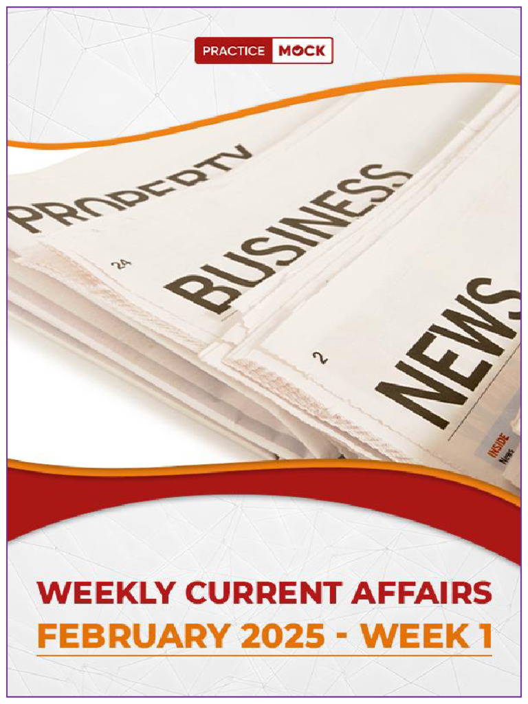 Weekly CA Feb Week 01 2025 | PDF | Taxes