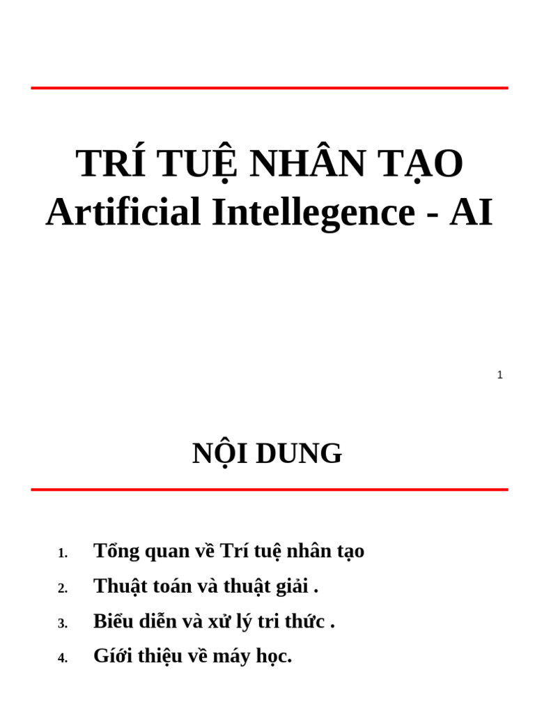 Slide Bài Giảng TTNT | PDF
