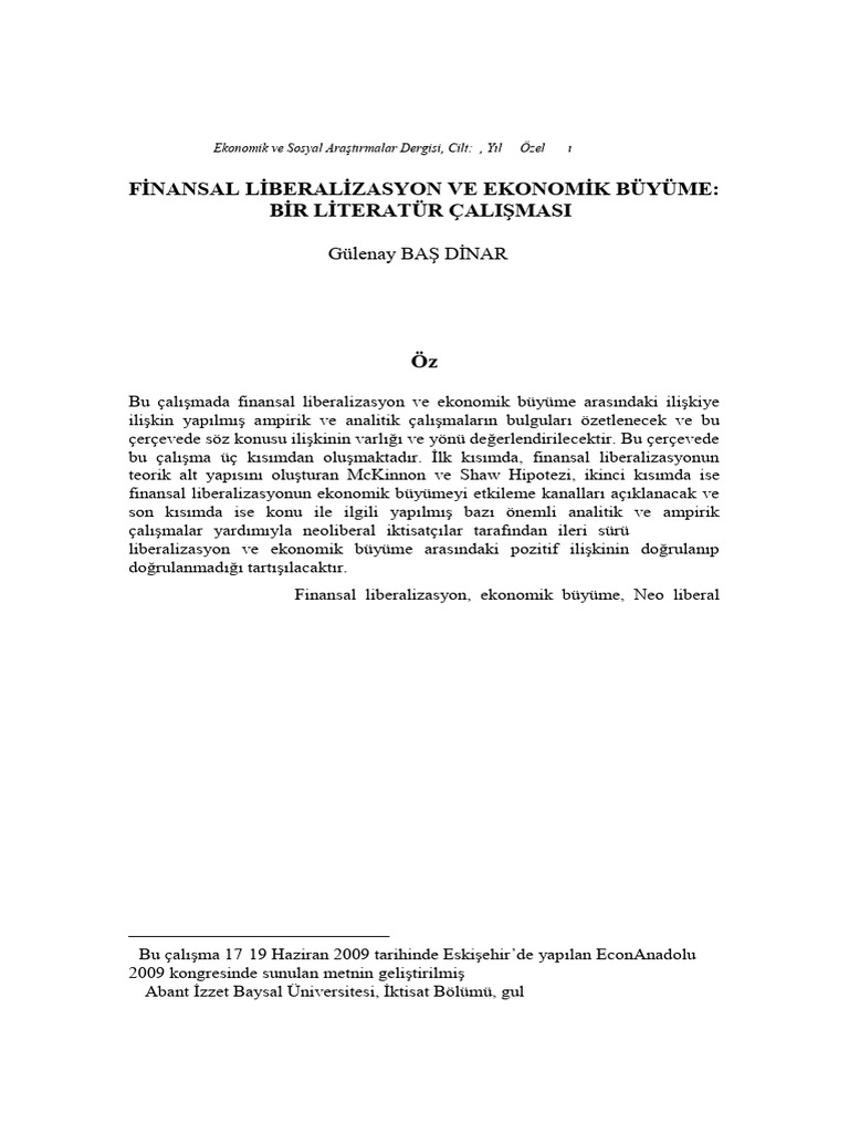 f Nansal l Beral Zasyon Ve Ekonom k b y Me b r l Terat r Ali Masi[#81499]-69263 | PDF