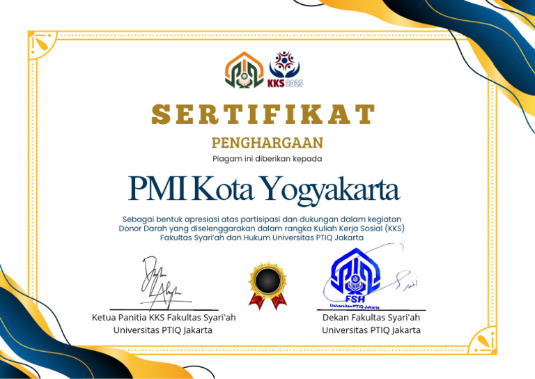 Sertifikat PMI | PDF