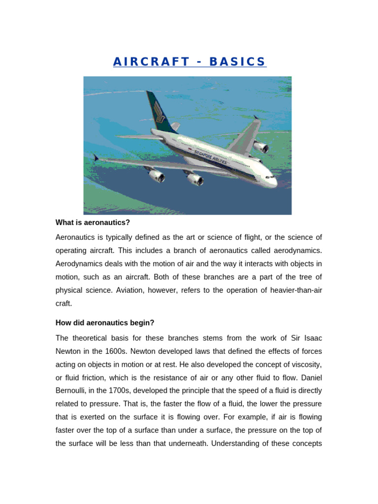 Fundamentals of Aerospace | PDF | Flight Control Surfaces | Airplane