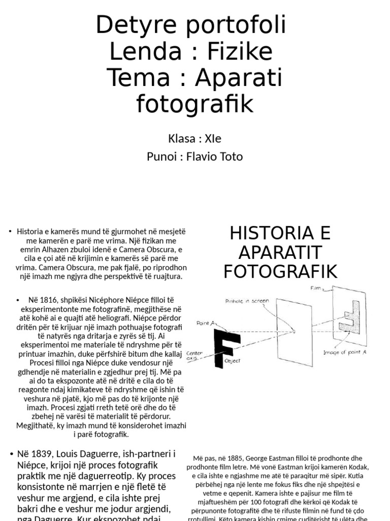 Detyre Portofoli - Fizike.ft | PDF