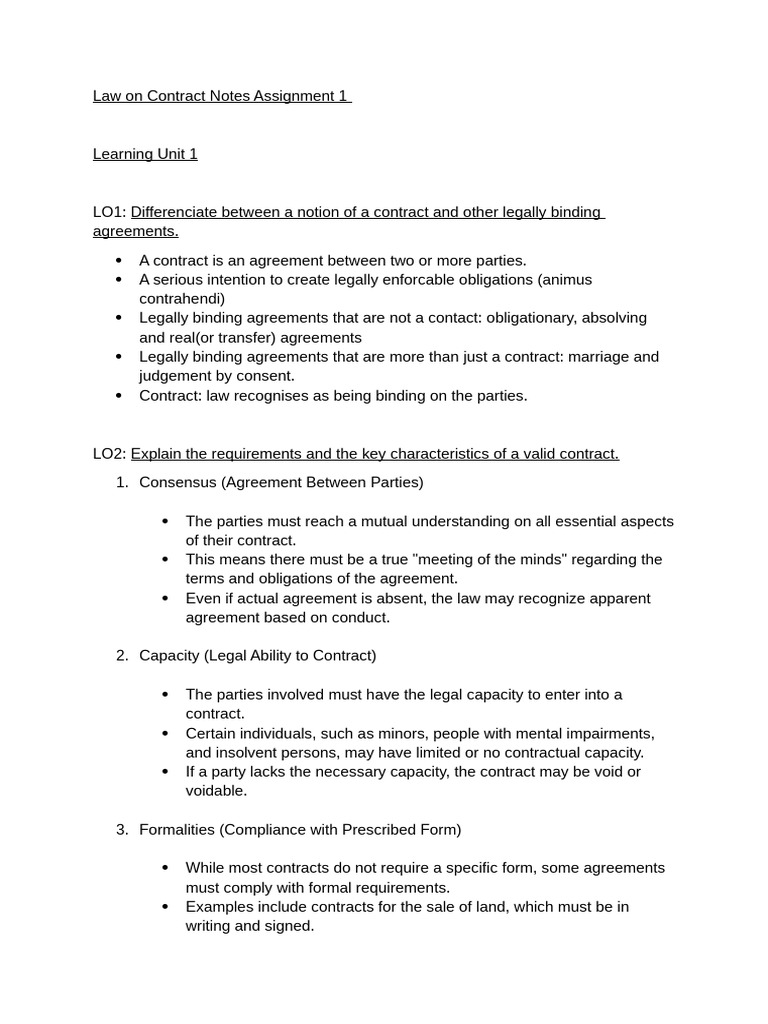 Understanding Contract Law Basics | PDF | Offer And Acceptance | Law Of ...