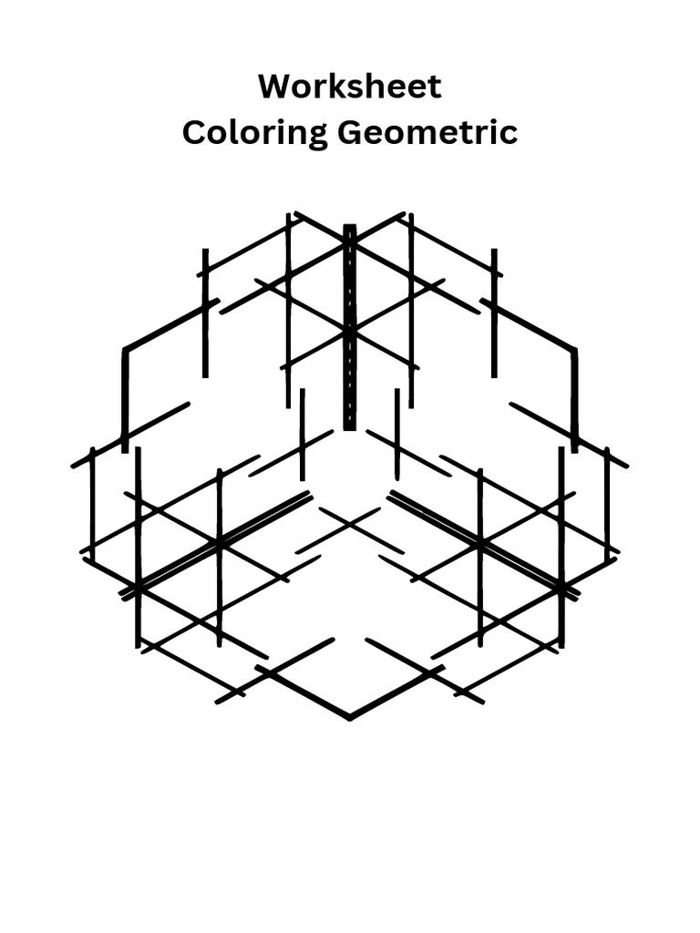 Geometric Coloring Worksheet | PDF