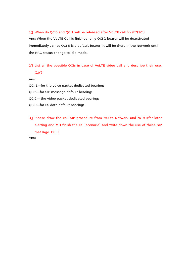 VoLTE Features and Scheduling Insights | PDF | Session Initiation ...