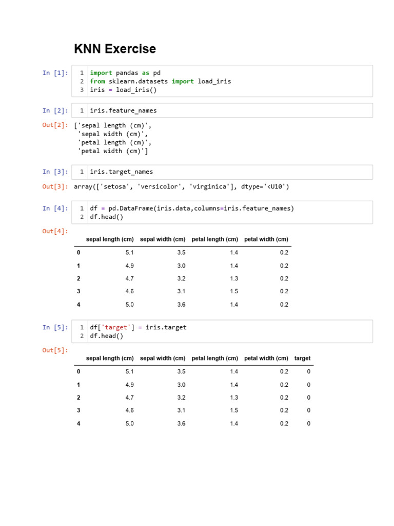 L6 Tutorial - KNN - Jupyter Notebook | PDF | Statistical Analysis | Teaching Mathematics