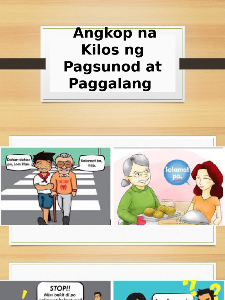 Angkop Na Kilos NG Pagsunod at Paggalang | PDF