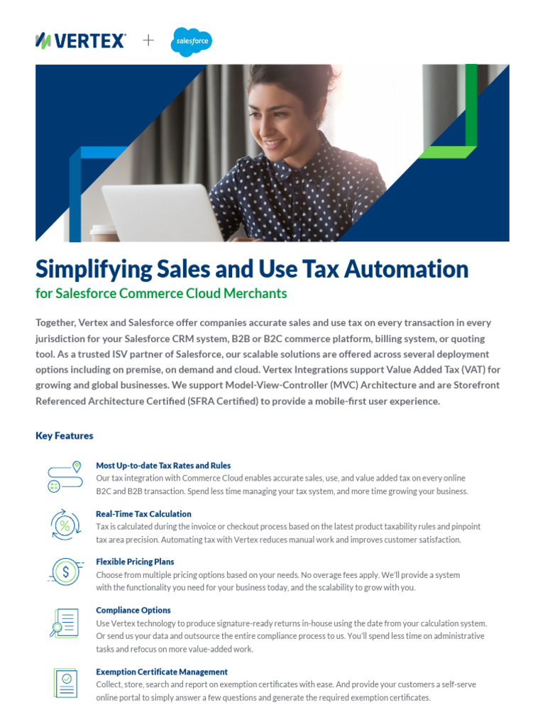 Salesforce Commerce Cloud Data Sheet | PDF | Taxes | Cloud Computing