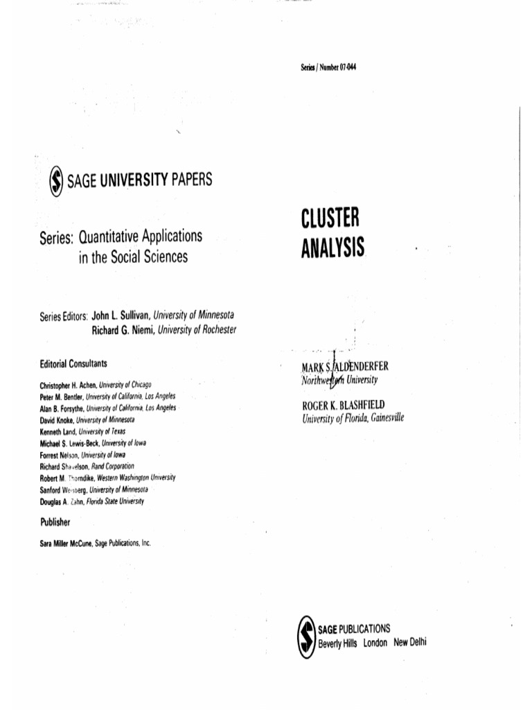 Análisis de Clusters | PDF