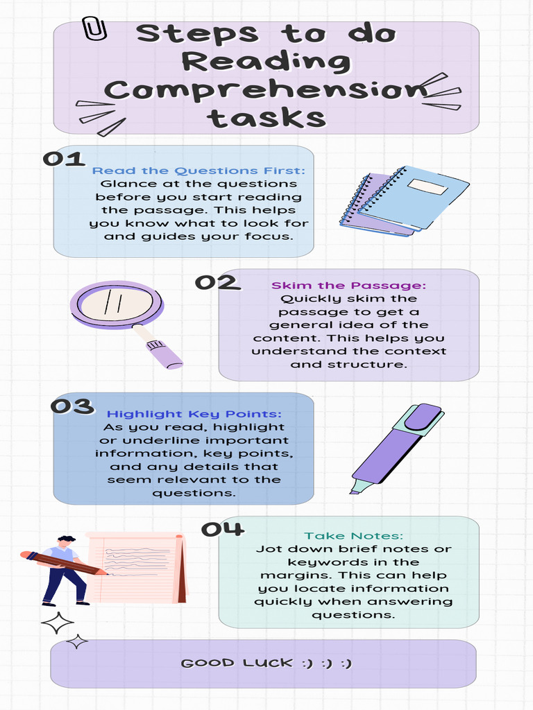 Reading Comprehension Tips | PDF