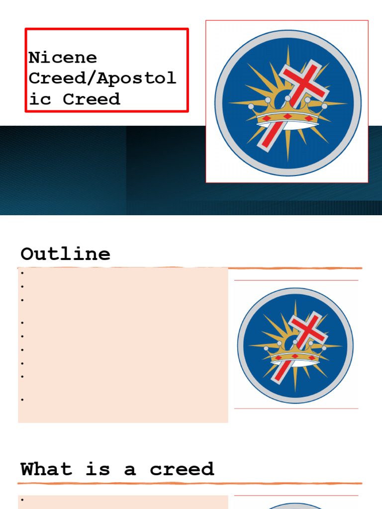Nicene Creed Presentation | PDF | God The Father | Trinity