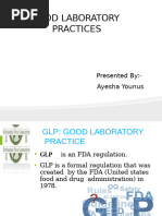 Overview of Good Laboratory Practices | PDF