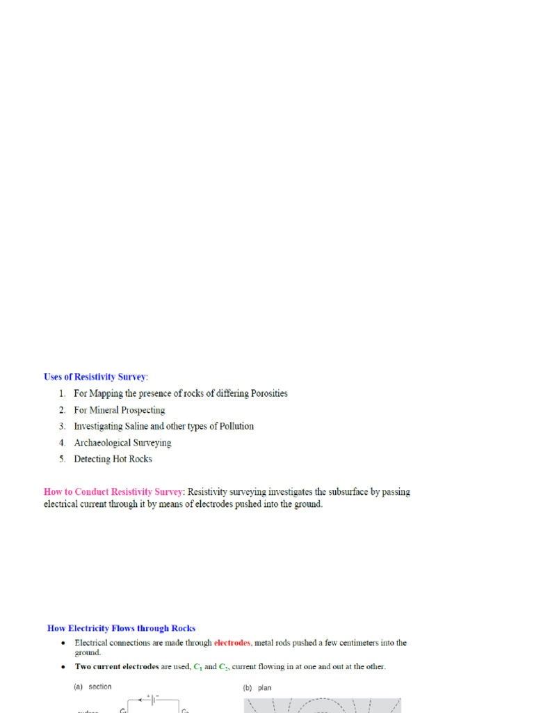 Geophysics Electrical Survey | PDF