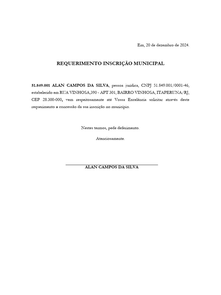 REQUERIMENTO | PDF