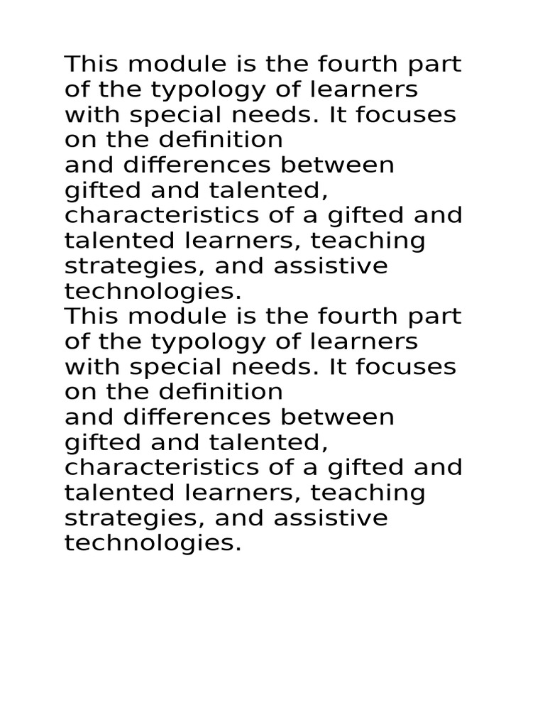 Writted Report (SPED - Group4) | PDF | Gifted Education | Learning