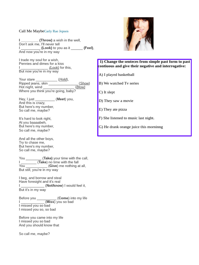 Call me maybe 1 | PDF