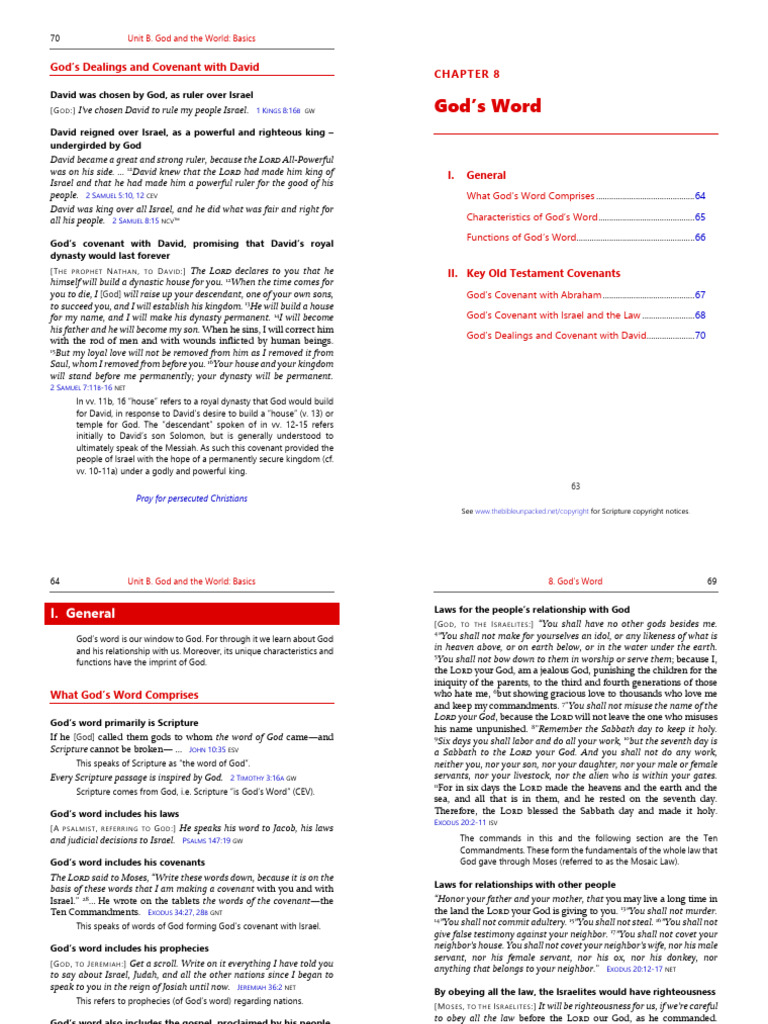 TBU Intermediate Edition Chapt 08 | PDF | Covenant (Biblical) | Ten Commandments