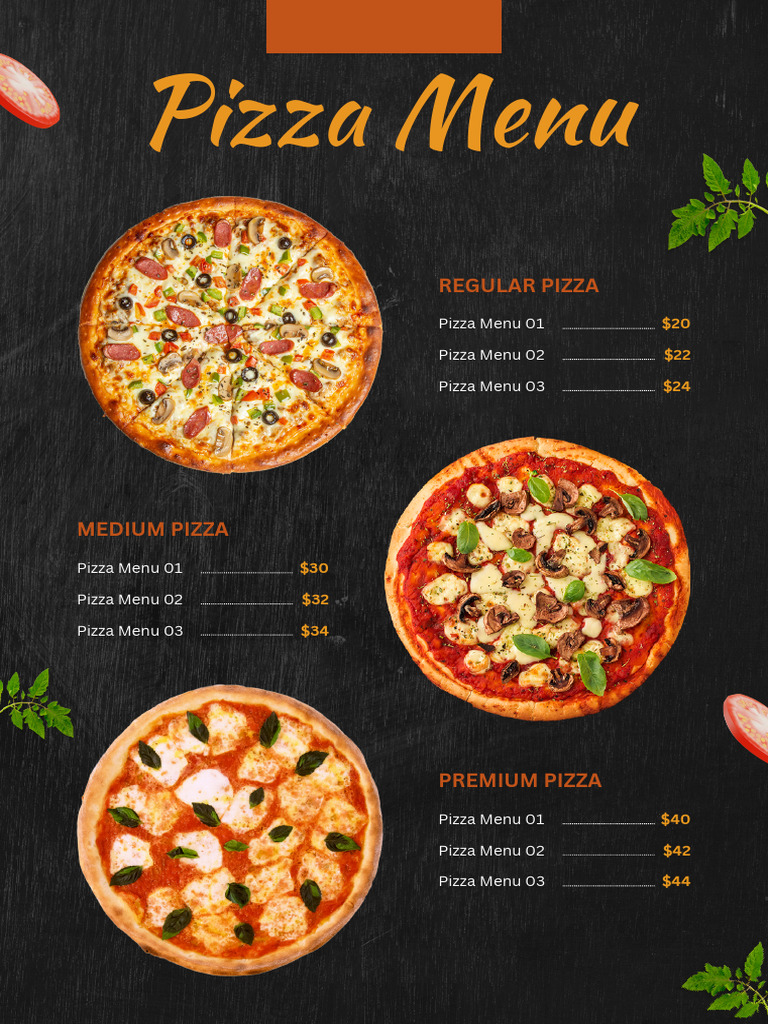 Pizza Menu and Pricing Overview | PDF