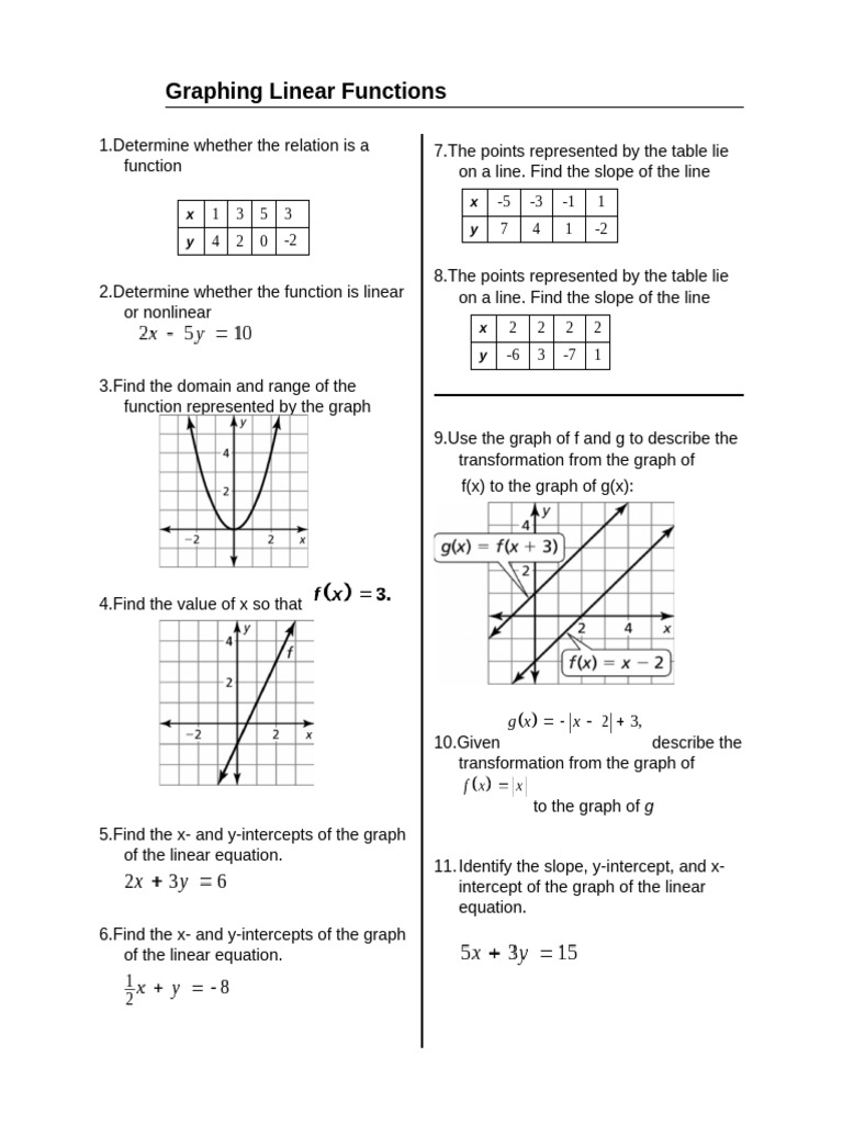 Algebra 1 test | PDF