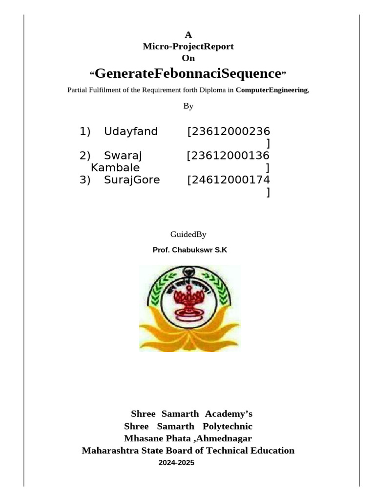 Mic Microproject - pdf12345 | PDF | Mathematics | Computer Programming
