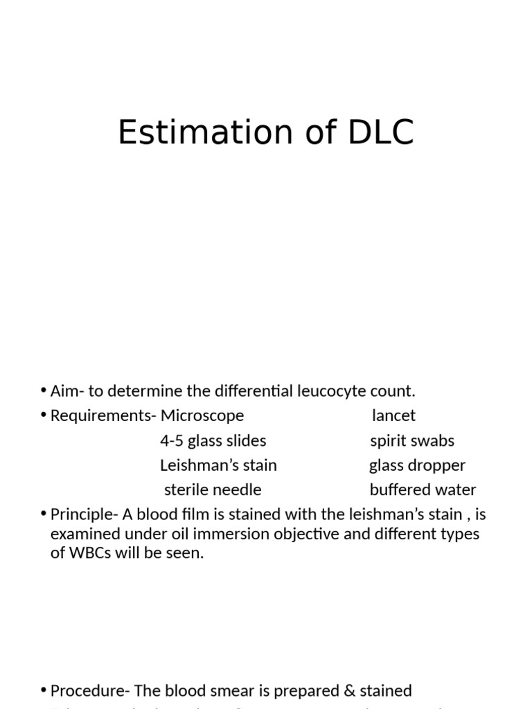 DLC Estimation Procedure and Results | PDF
