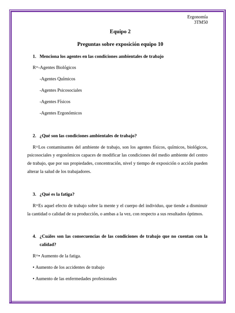 E2 Pregunas E10 P3 | PDF | Entorno natural