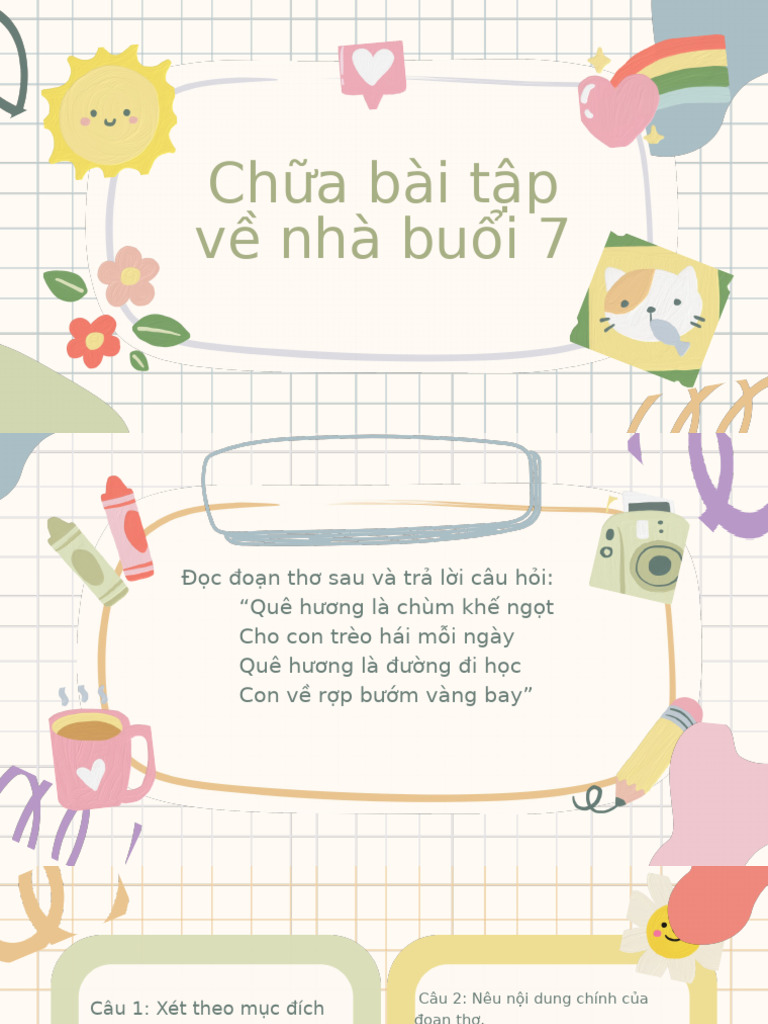 Chữa BTVN Buổi 7 | PDF