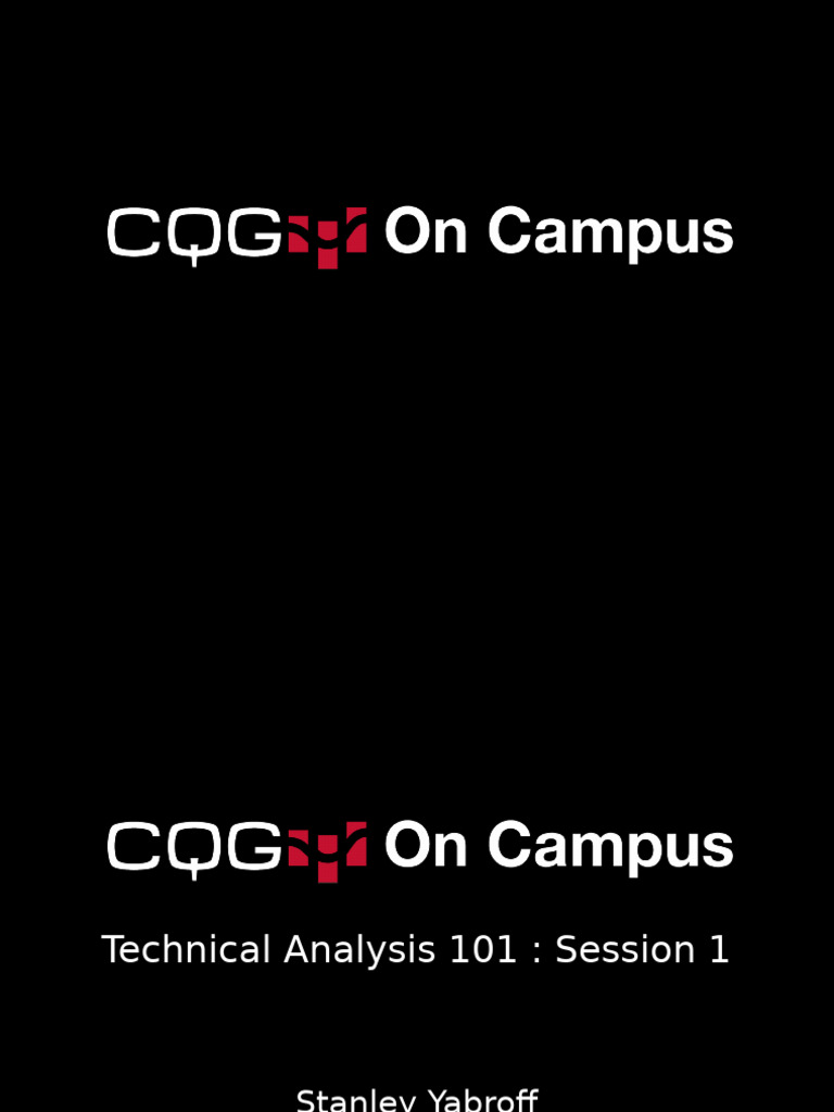 TechnicalAnalysis101 Session01 | PDF | Technical Analysis | Futures Contract