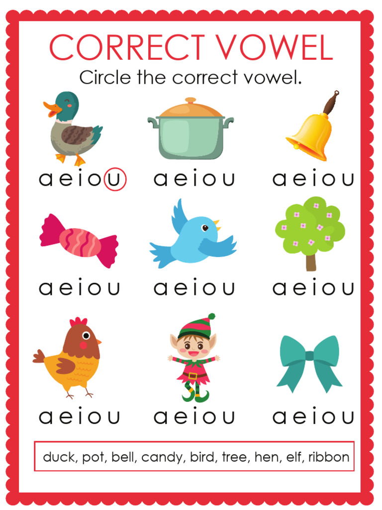 Grade2 Worksheet - Vowels 2 | PDF
