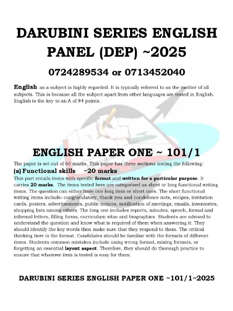 English PP1 | PDF