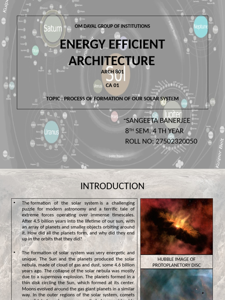 Energy Efficient Architecture | PDF | Formation And Evolution Of The ...