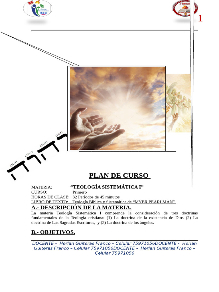 I) La Doctrina de Dios | PDF | Teología | Dios