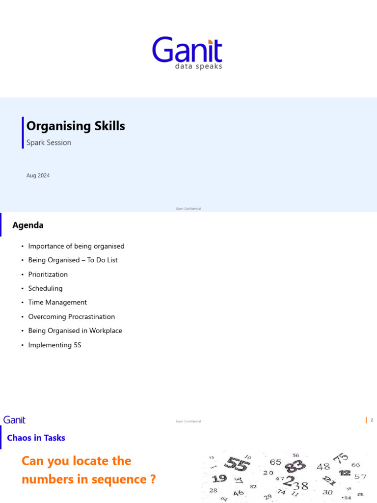 Organising Skills | PDF | Time Management | Professional Skills