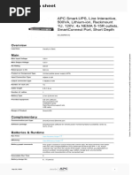 APC SRT5KXLI UPS Specifications | PDF | Electrical Engineering ...