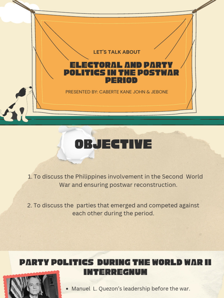 Electoral and Party Politics in the Postwar Period. | PDF | Government ...