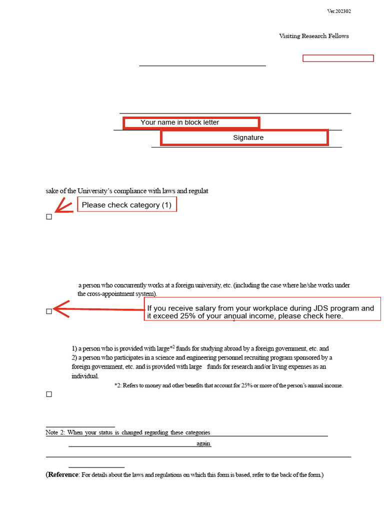 Self-Declaration for Visiting Fellows | PDF | Foreign Exchange Market ...