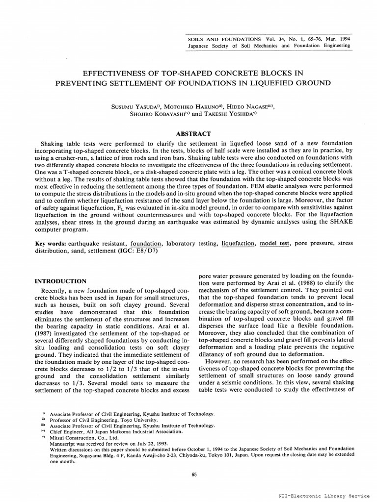 Effectiveness of Top Shaped Concrete Blocks | PDF