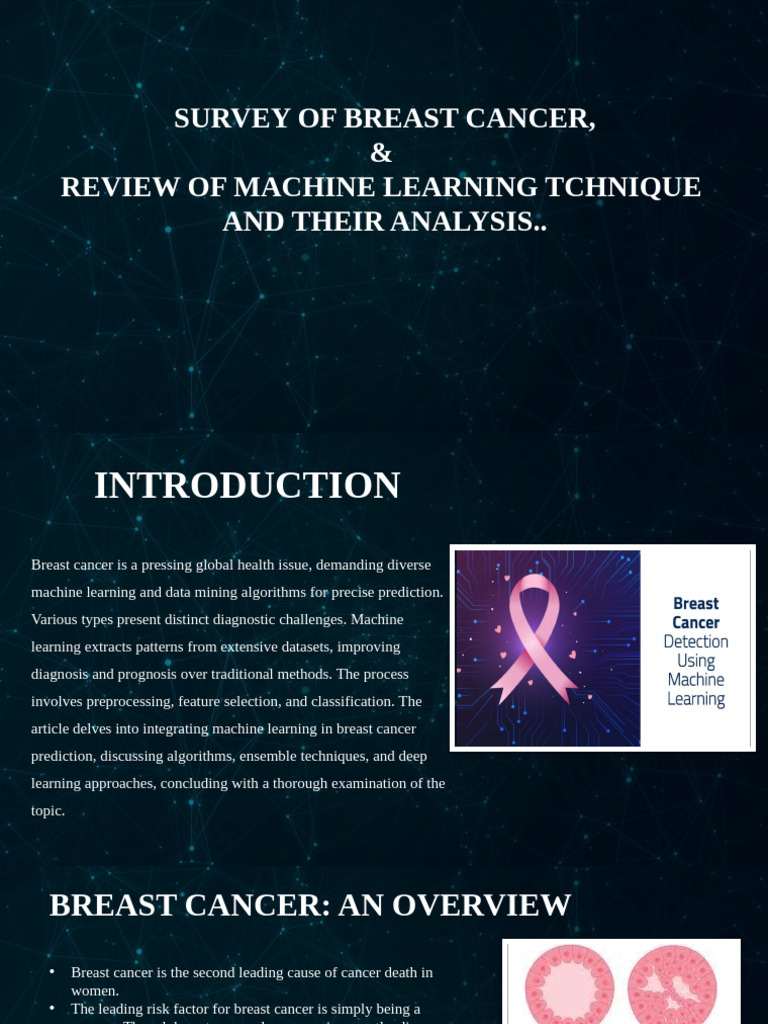 Survey Of Breast Cancer Using Machine Learning Pdf Machine Learning Cancer