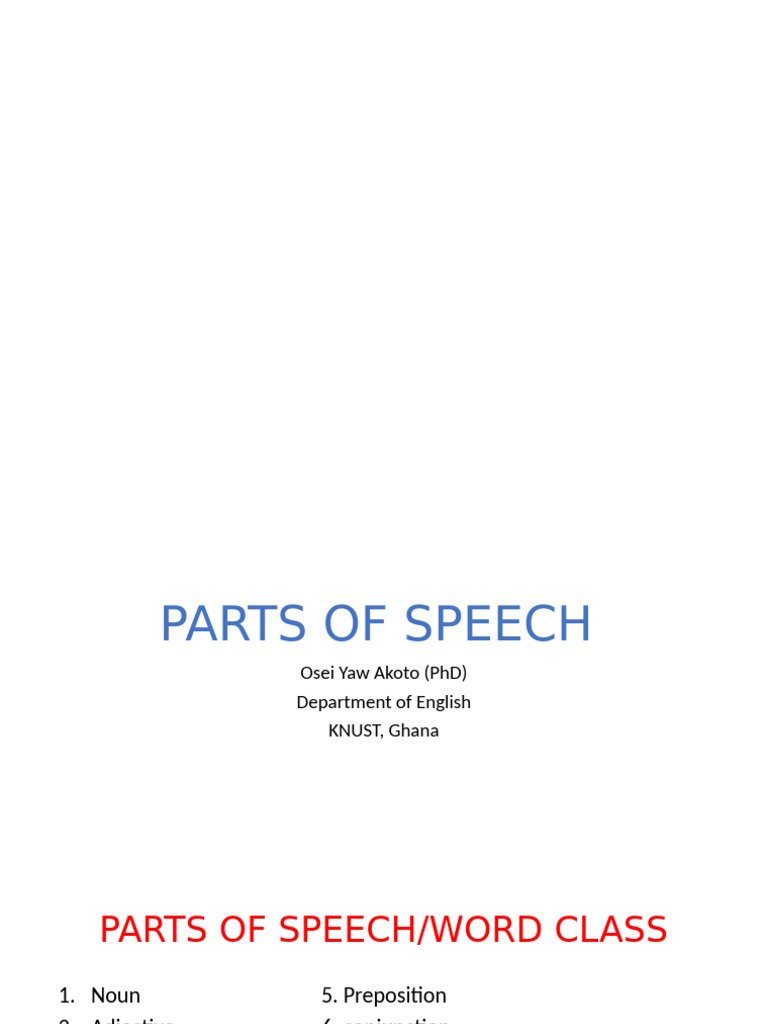 Cs Lecture 1 Slides 2024 | PDF | Part Of Speech | Verb