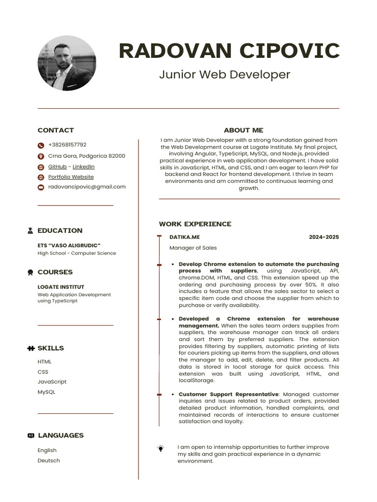 CV & Certificate | PDF | Java Script | Document Object Model